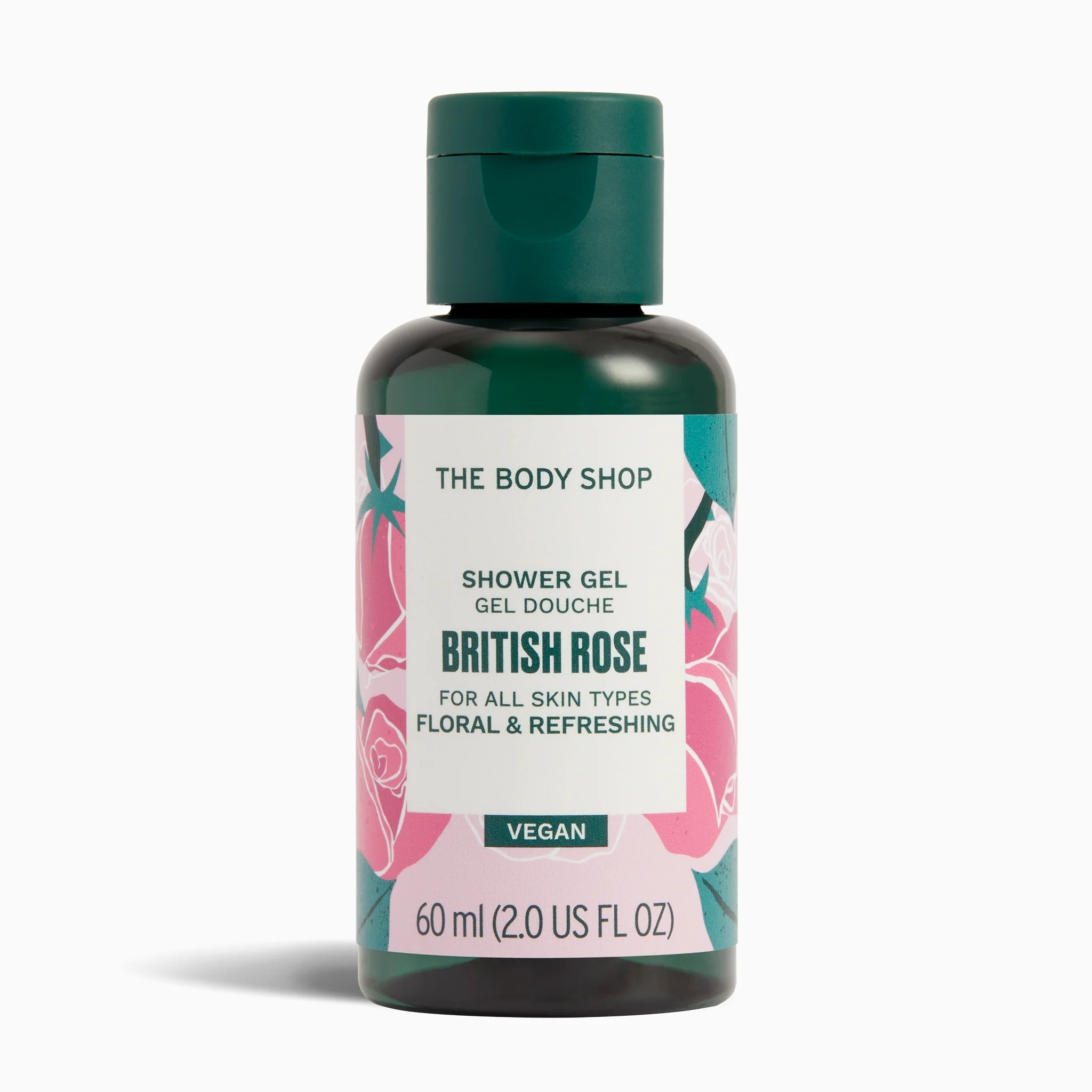 British Rose Shower Gel 60ml | Body Care | The Body Shop Australia